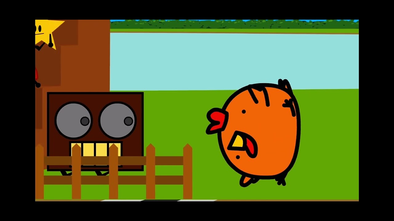 Big orange chicken goes wild - YouTube