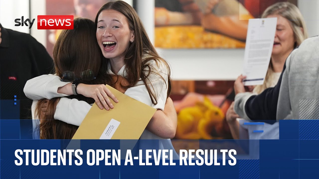 A-level results day | Students across the UK open their A-level grades ...