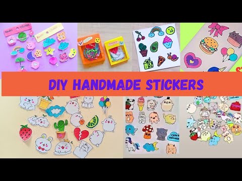 How to Make sticker at home | Diy 5 easy sticker making ideas ...