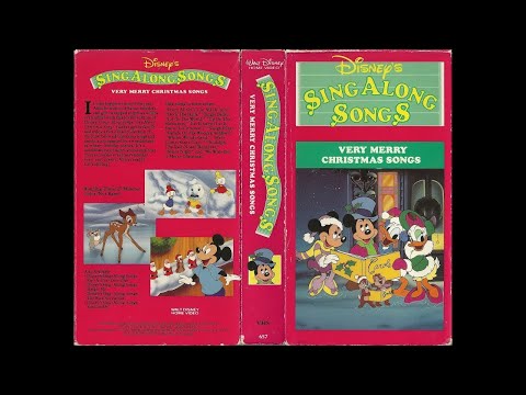 Disney's Sing Along Songs Very Merry Christmas Songs 1988 VHS