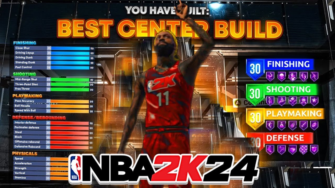 THIS 7'1 STRETCH BUILD IS DOMINATING NBA 2K24! OVERPOWERED BUILD! Best ...