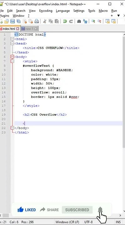 Cara Membuat Overflow Css Tutorialcss Css Animation Programming Webdesign Css3 Short