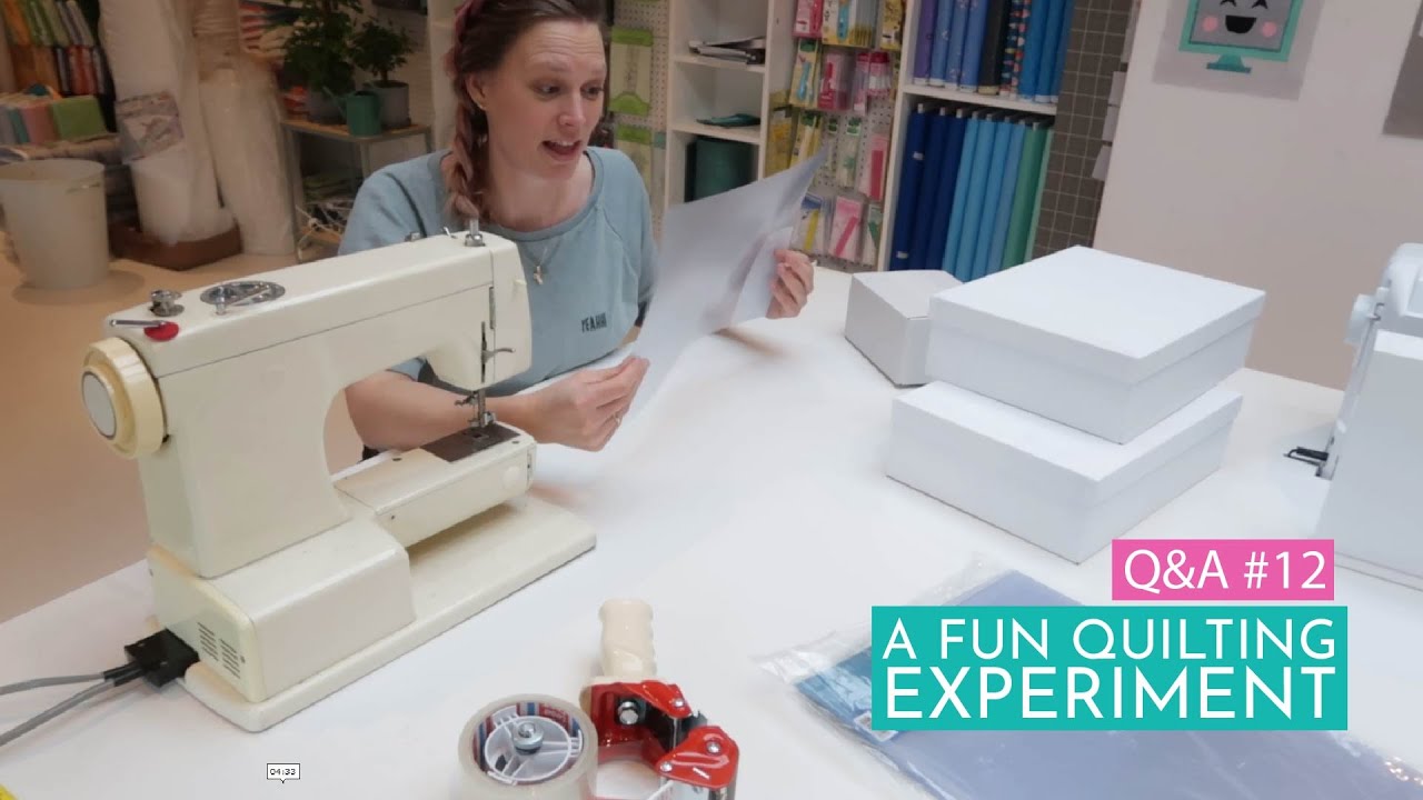 Sewing machine experiment: DIY a slide on table for ruler work [Q&A #12 ...
