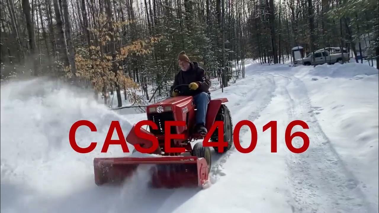 Blowing Snow Removing The Snow Up North At The Cabin | WISCONSIN - YouTube