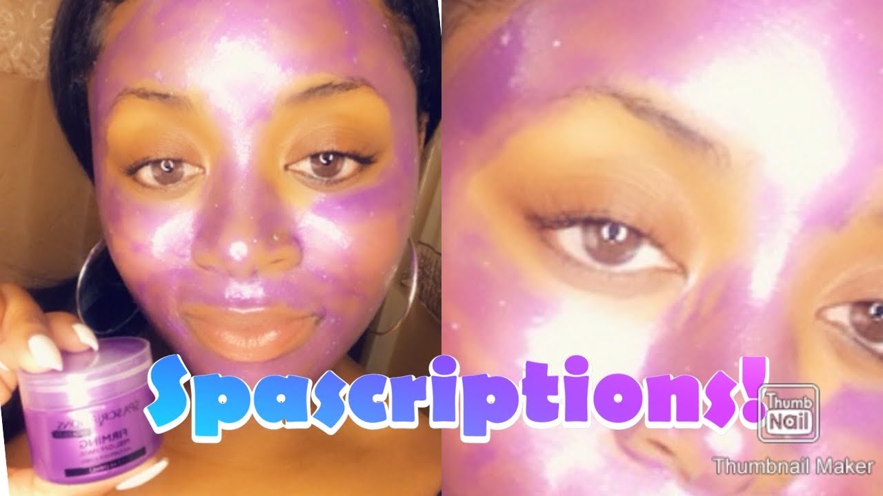 SPAscriptions BEDAZZLED FACE MASK (firming) - YouTube
