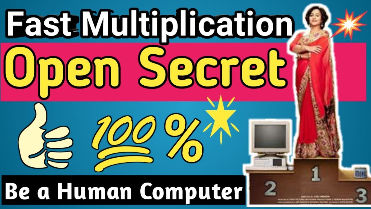 How to multiply ANY numbers the fast way | Multiplication Trick ...