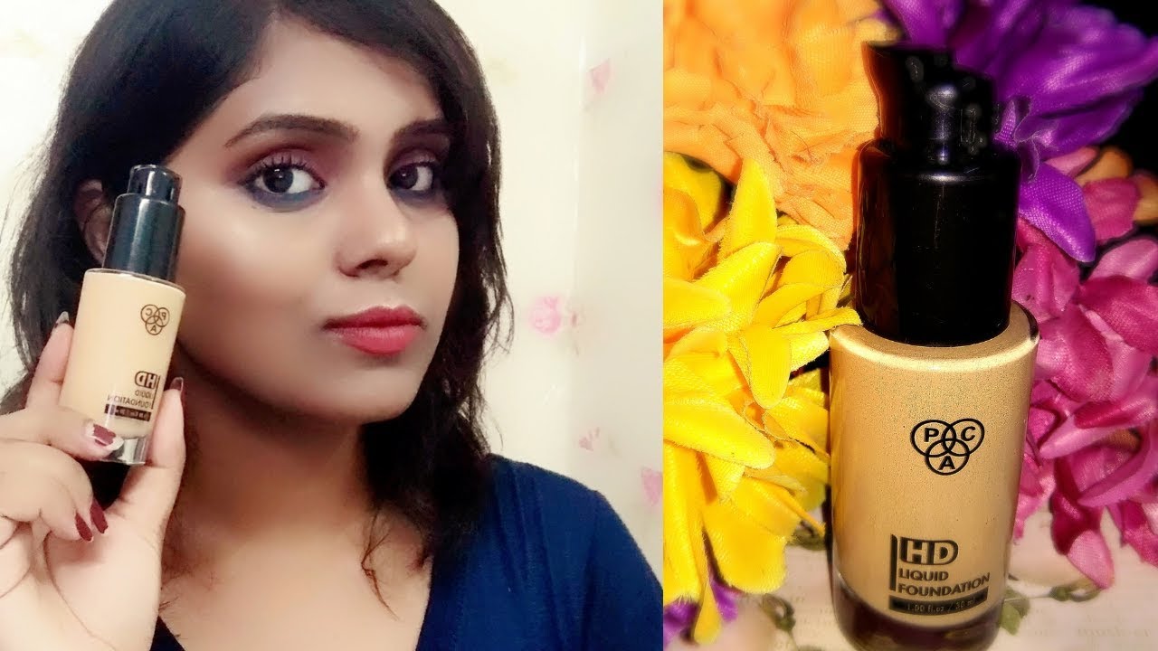 PAC Hd liquid foundation brown skin perfect shade,swatch,Review,Full ...
