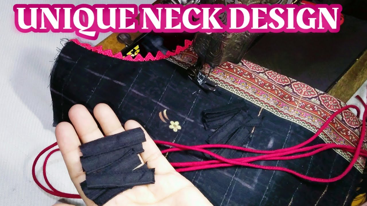 DORI WORK NECK DESIGN🤩GALA CUTTING&STITCHING WITH LACE ️NEW PAKISTANI ...