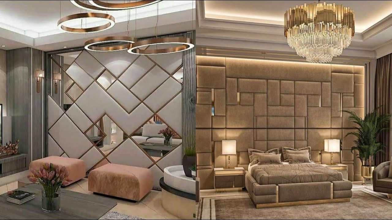 HOME DECOR WALL MOLDING LIVING ROOM IDEAS || BEDROOM WALL MOLDING ...