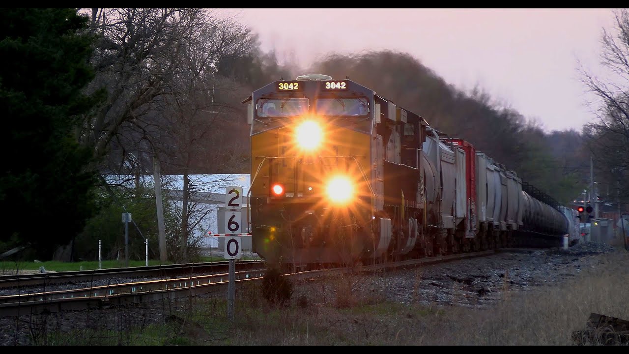CSX Train M503 at the NS Diamond in Princeton, IN - YouTube