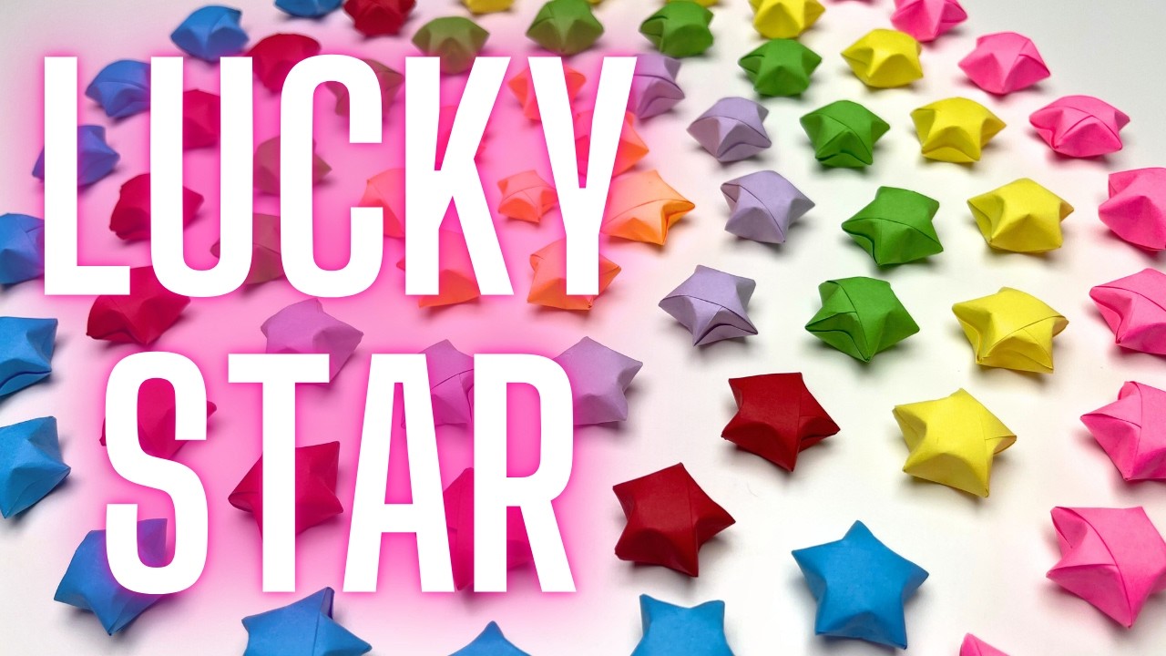 ⭐ Origami Lucky Star ⭐ | How to Make an Easy Origami Lucky Star | Paper ...