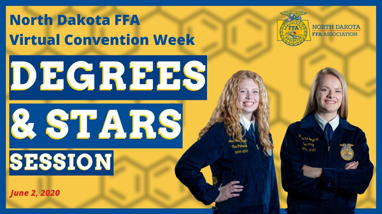 91st ND FFA Virtual Convention - Degrees and Stars - YouTube