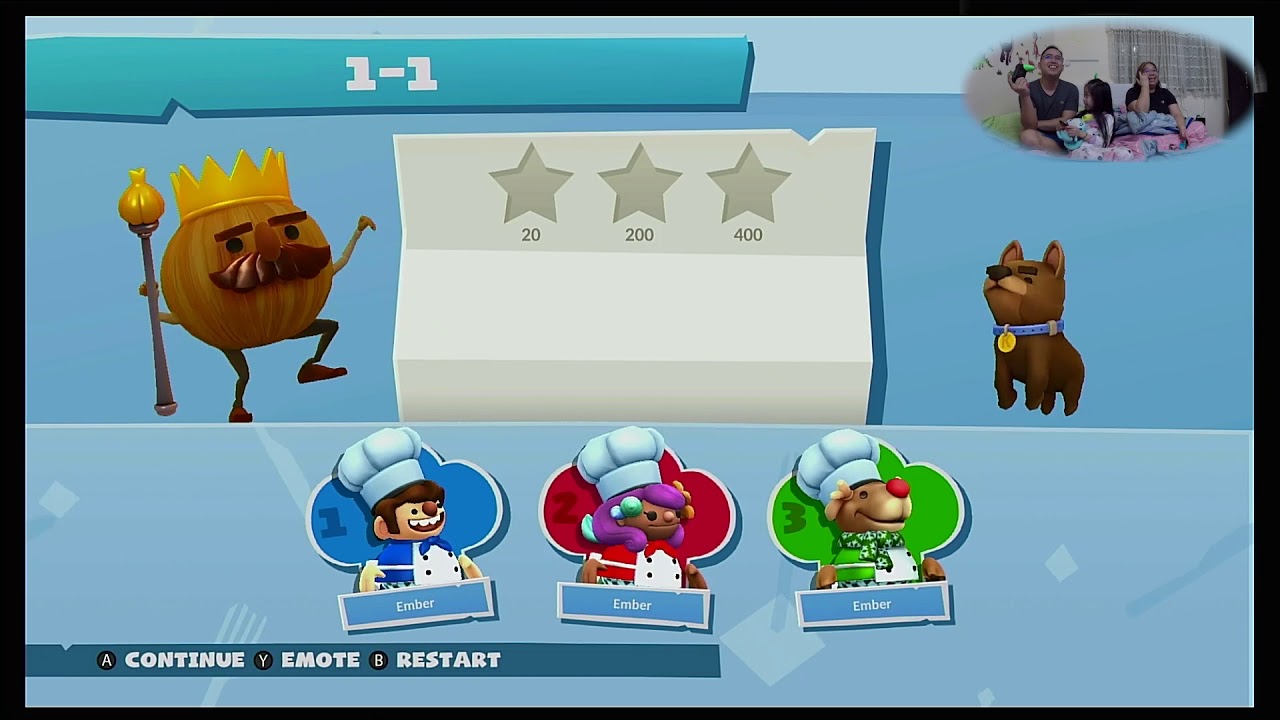 Overcooked 2 - level 1-1 to level 1-6 (gameplay) 3 players - YouTube