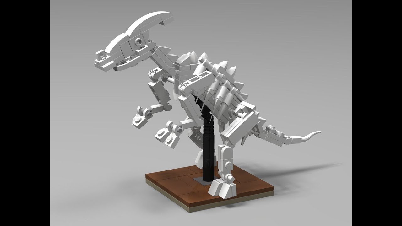 LEGO Parasaurolophus Fossil Animation #LEGOMATION709 #Parasaurolophus # ...