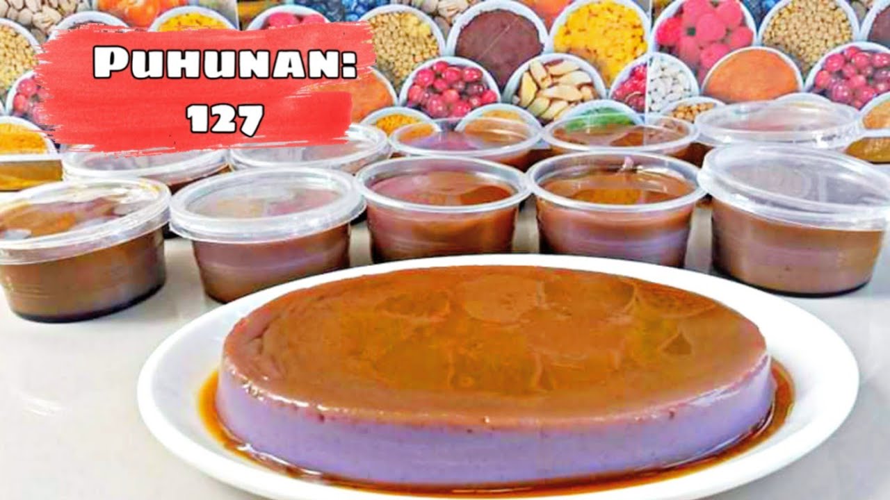 UBE Jelly Flan in a Cup/ PANG NEGOSYO DESSERT - YouTube