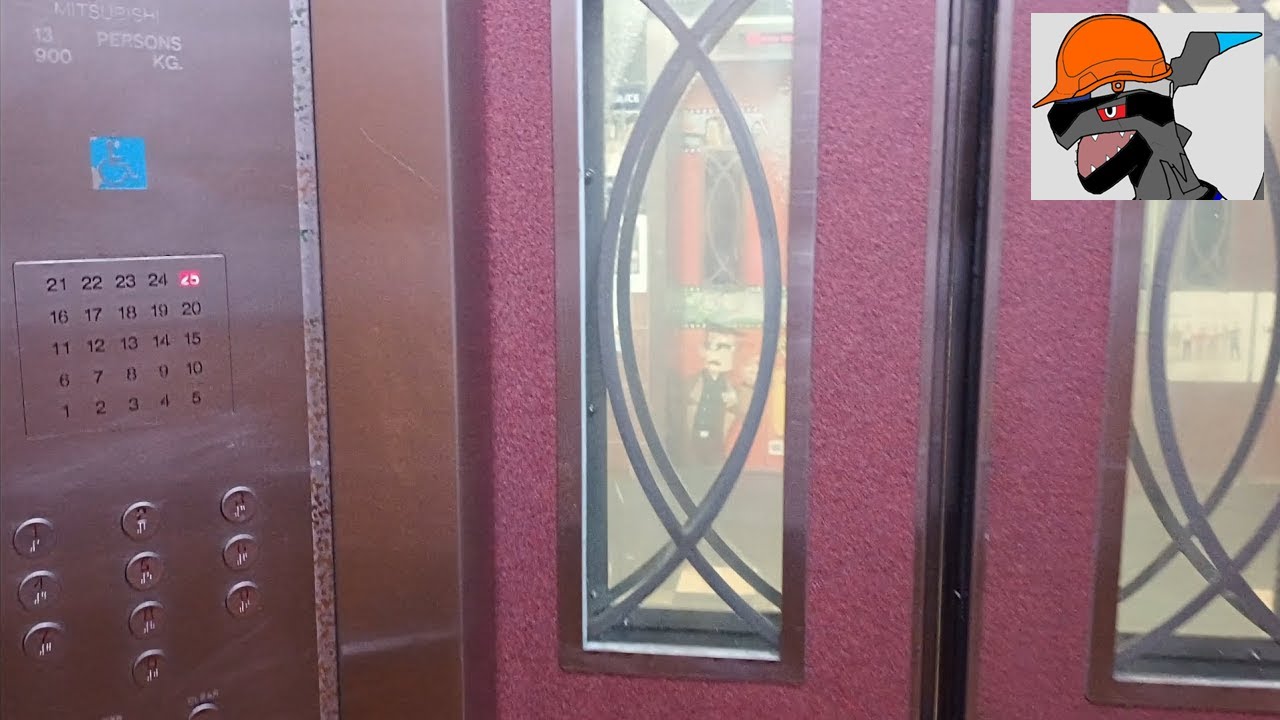 #三菱 #エレベーター ナンバーパッド入力式の高層ビル住宅団地 三菱エレベーター (かなり珍しい) AMK中央1 Block 700A ...