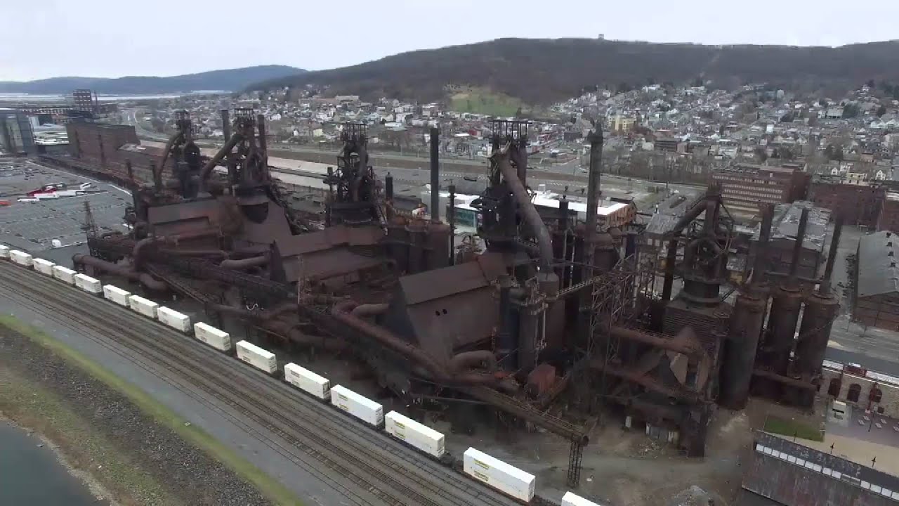 Aerial4kproductions Bethlehem Steel drone shots - YouTube