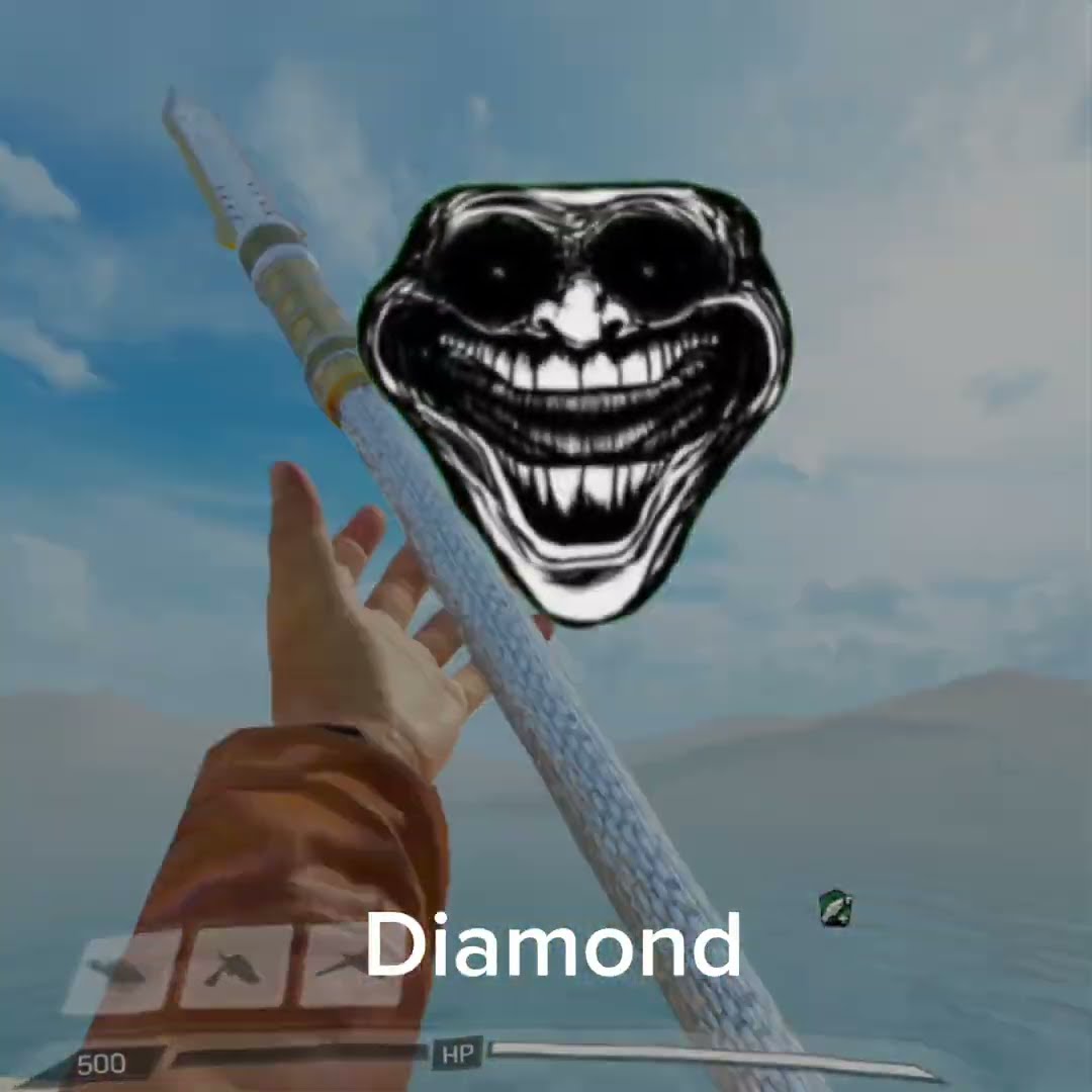 Troll Face Edit In Codm Diamond Vs Gold Spear#codm#trollface# ...