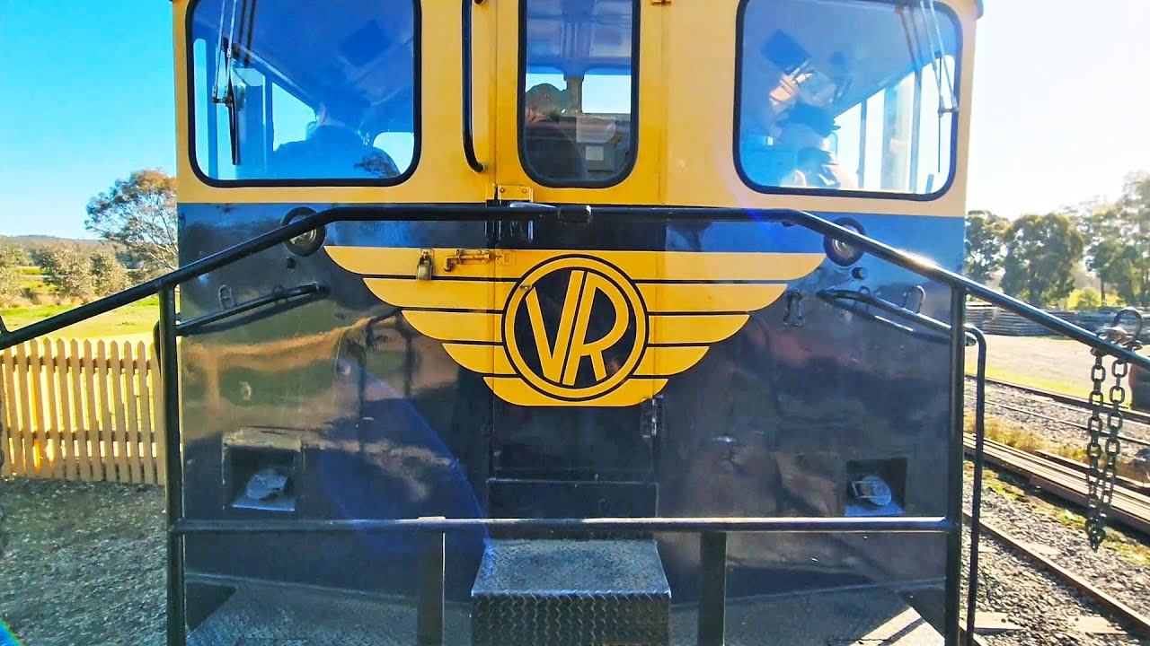 RIDING BEHIND the Y Class - Victorian Railways Diesel Y 133 at the ...