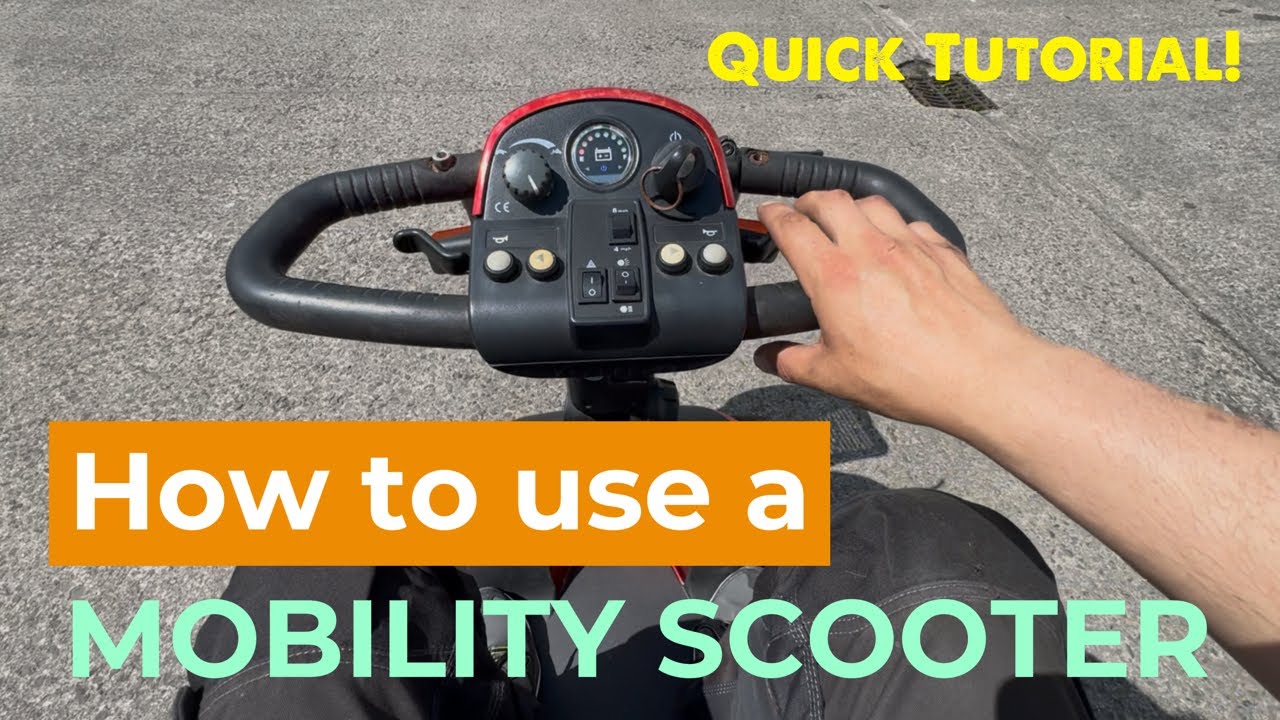 How to USE a Mobility Scooter 🤷‍♂️ Full Beginner’s Guide to Driving ...