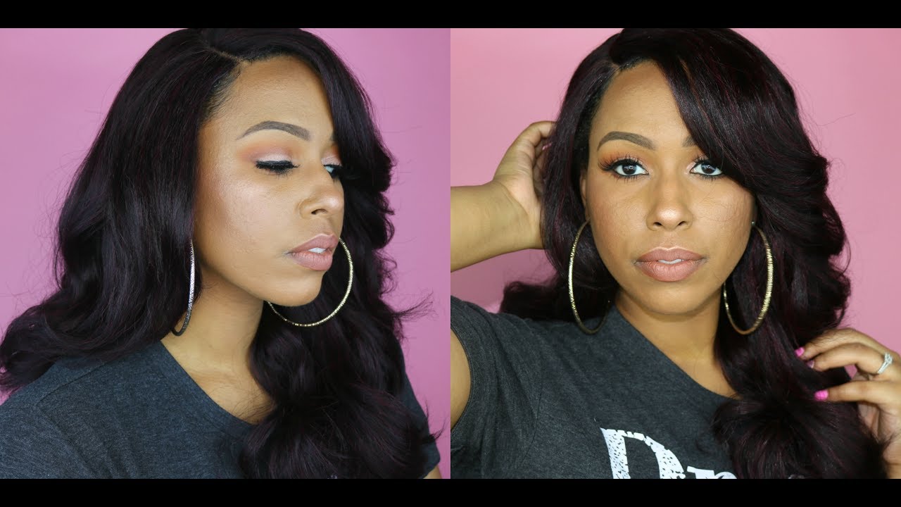 Sensationnel Empress Lace Front Edge Curved Parting Wig Edina | 99J ...