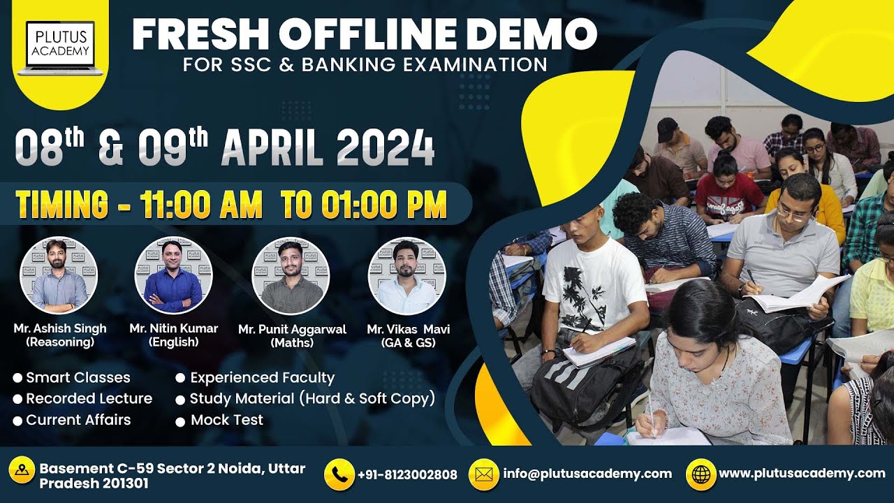 FREE 2-Day Demo for SSC & Banking Exams by Plutus Academy (Noida) | # ...