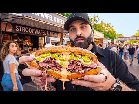 24 HORAS PROVANDO COMIDA DE RUA EM AMSTERDÃ (HOLANDA)