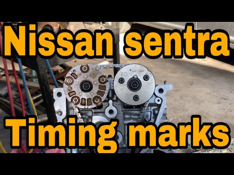 How to set timing marks in Nissan sentra - YouTube