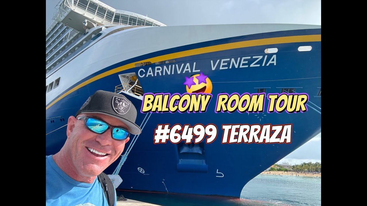 CARNIVAL VENEZIA, #6499 BALCONY ROOM TOUR #terraza #shiptour # ...
