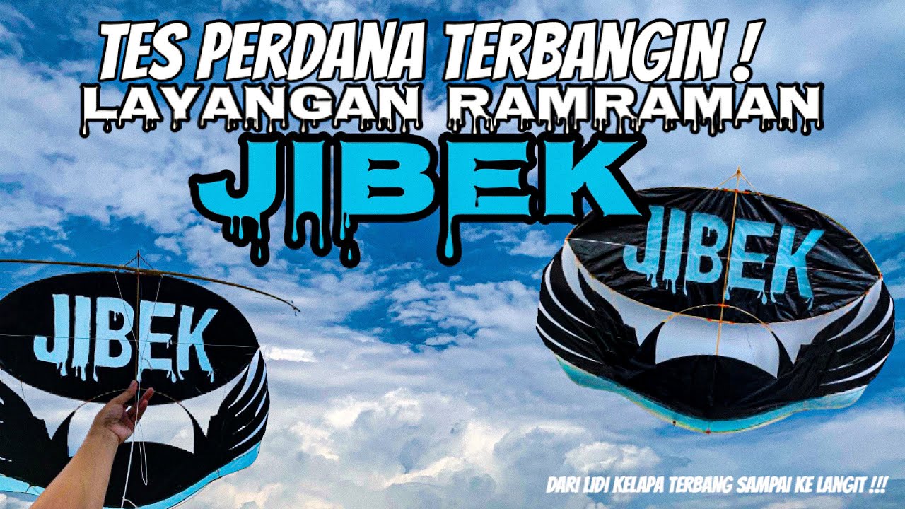 Cara membuat layangan ramraman JIBEK dari sapu lidi 100% terbang ...