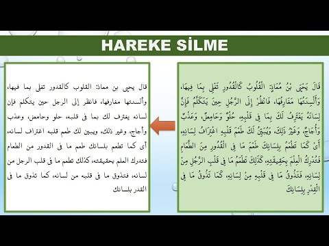 Arapça harekeleri silme hareke sil word ile otomatik hareke silme