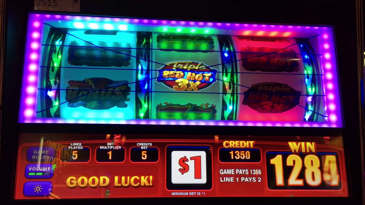 Jackpot Triple Red Hot Sevens Plainridge Park Casino - YouTube
