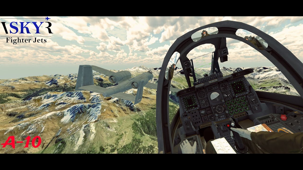VR Flight with A-10 in VR SKY Fighter Jets 2024 - YouTube