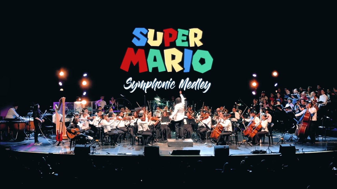 Super Mario Bros Medley Sinfónico - Mario Bros 1, Mario 3, Mario World, Mario 64, Mario Galaxy ...