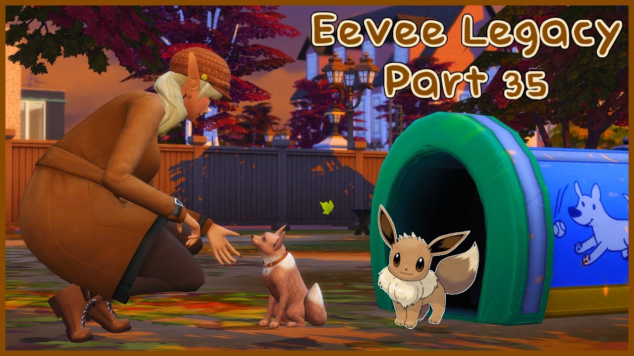 EEVEE TRAINING DAY 🤎 || The Sims 4 || Eevee Legacy Challenge Part 35 ...