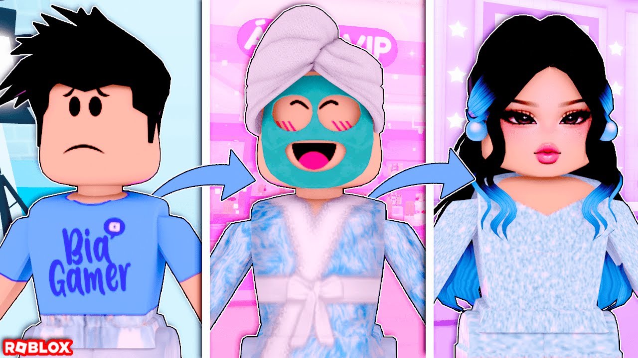 FIZ UMA TRANSFORMAÇÃO no ROBLOX! (Salon Makeover) - YouTube