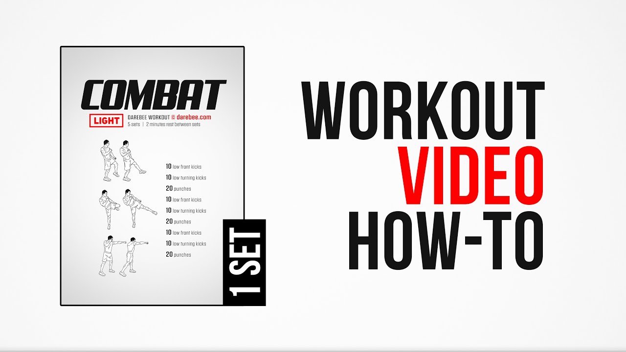 Combat Light Workout [ How-To ] [ One Set ] by #DAREBEE - YouTube
