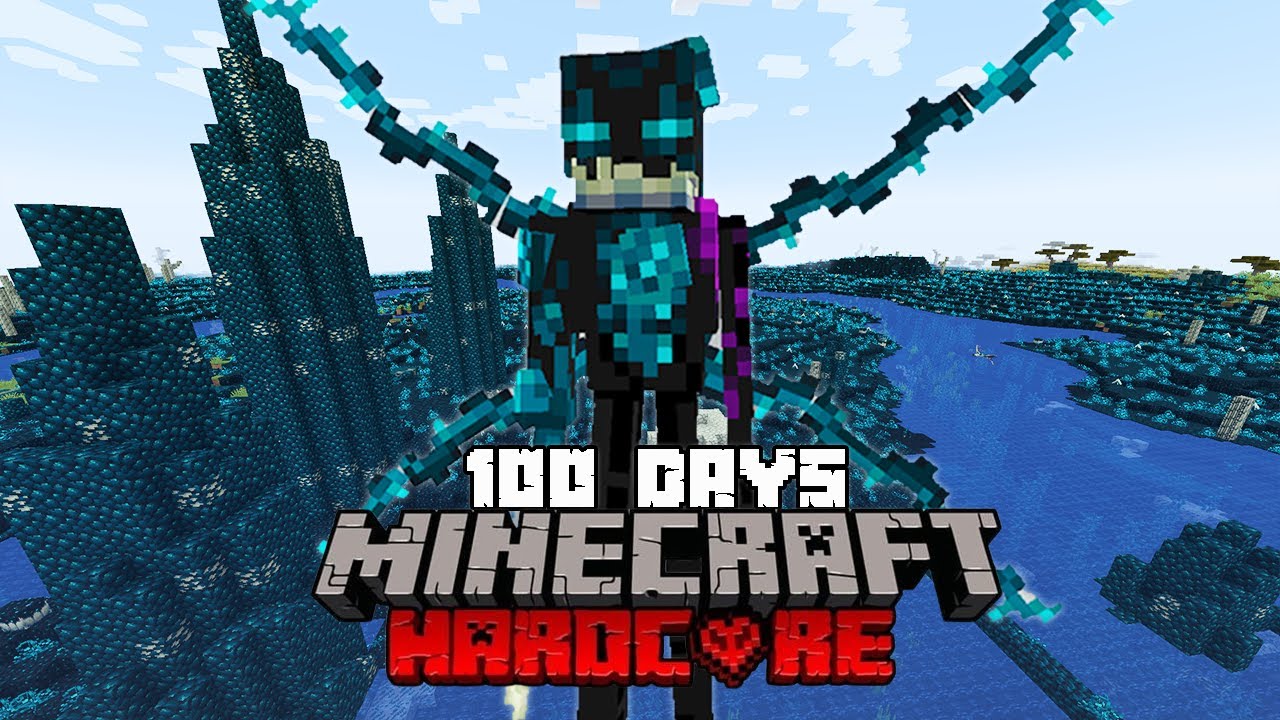 Aku Bertahan selama 100 hari sculk apocalypse di Minecraft mode ...