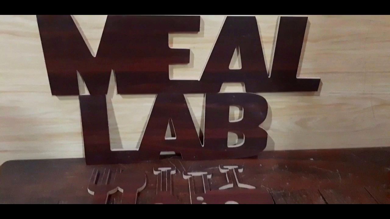 Amazing works on how to make wooden letterings on home made CNC. - YouTube