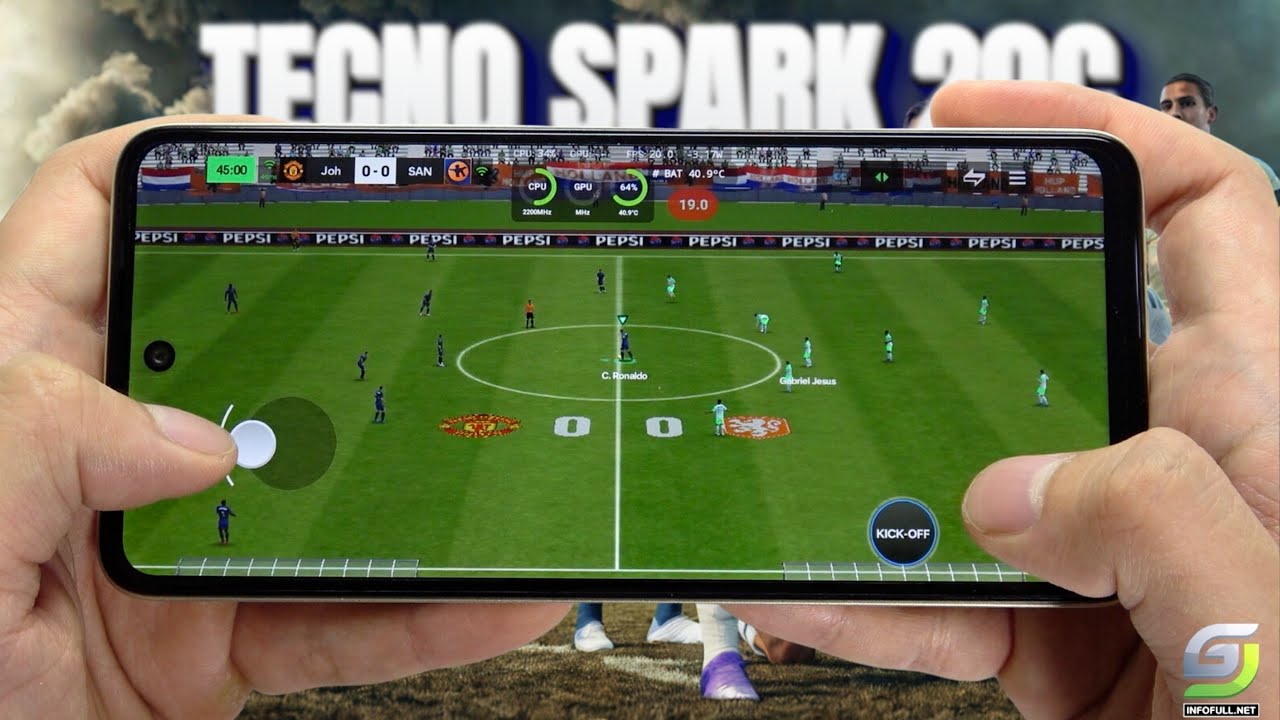 TECNO SPARK 20C test game EA SPORTS FC MOBILE 24 | Helio G36 - YouTube