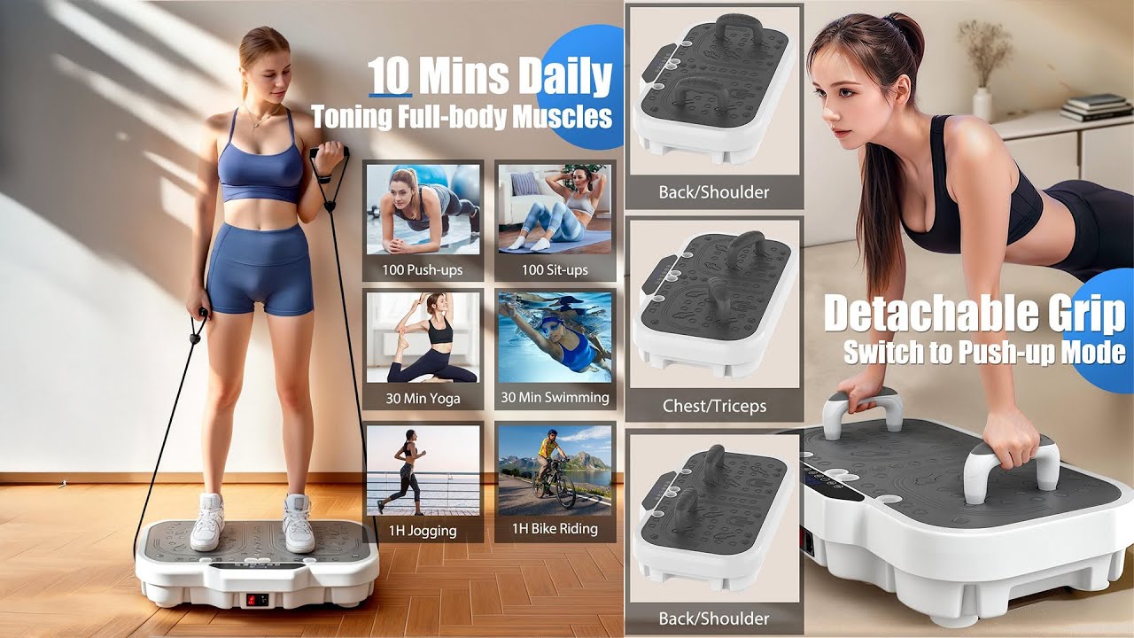 Stars/Vibration Plate Exercise Machine – Full-Body Fitness with Powerful Results! - YouTube