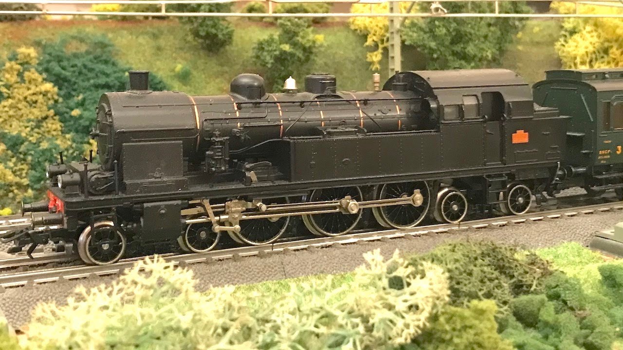Märklin 3107 232 TC 414 SNCF and some scenery upgrades - YouTube