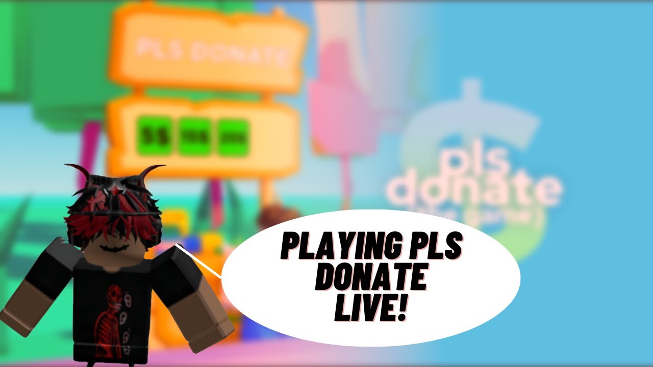 Playing Roblox PLS DONO - YouTube