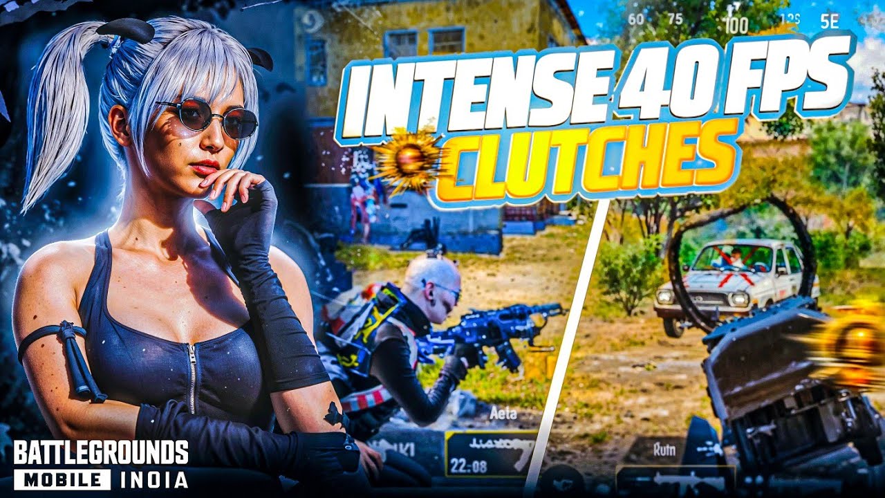 Intense High Tier Lobby Clutches In 40 FPS 🔥 Intense 1v4 Clutches in BGMI💀 #bgmi #bgmigameplay ...