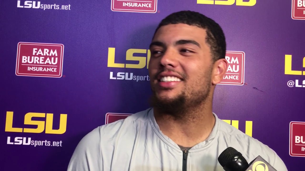 LSU TE Thaddeus Moss reflects on first touchdown in four years - YouTube