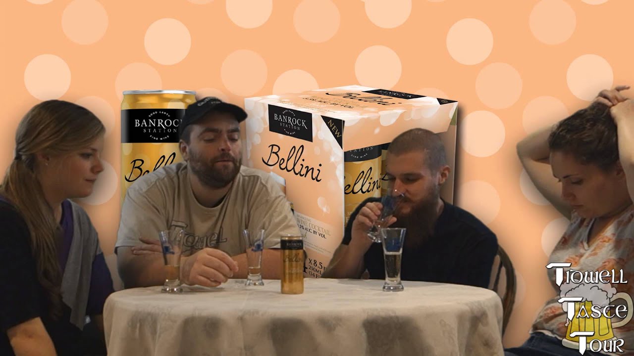 Banrock Station Peach Bellini Sparking Wine Cocktail Review - YouTube