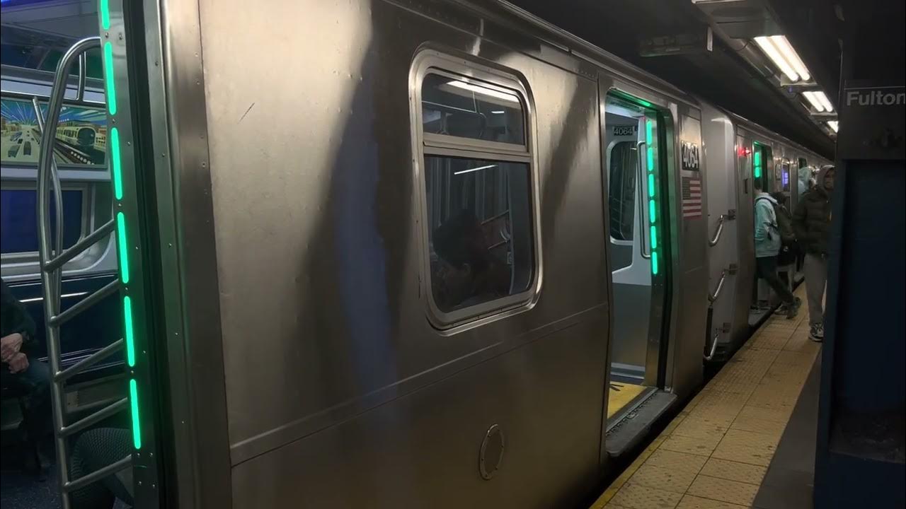207 St bound R211A A at Fulton St - YouTube
