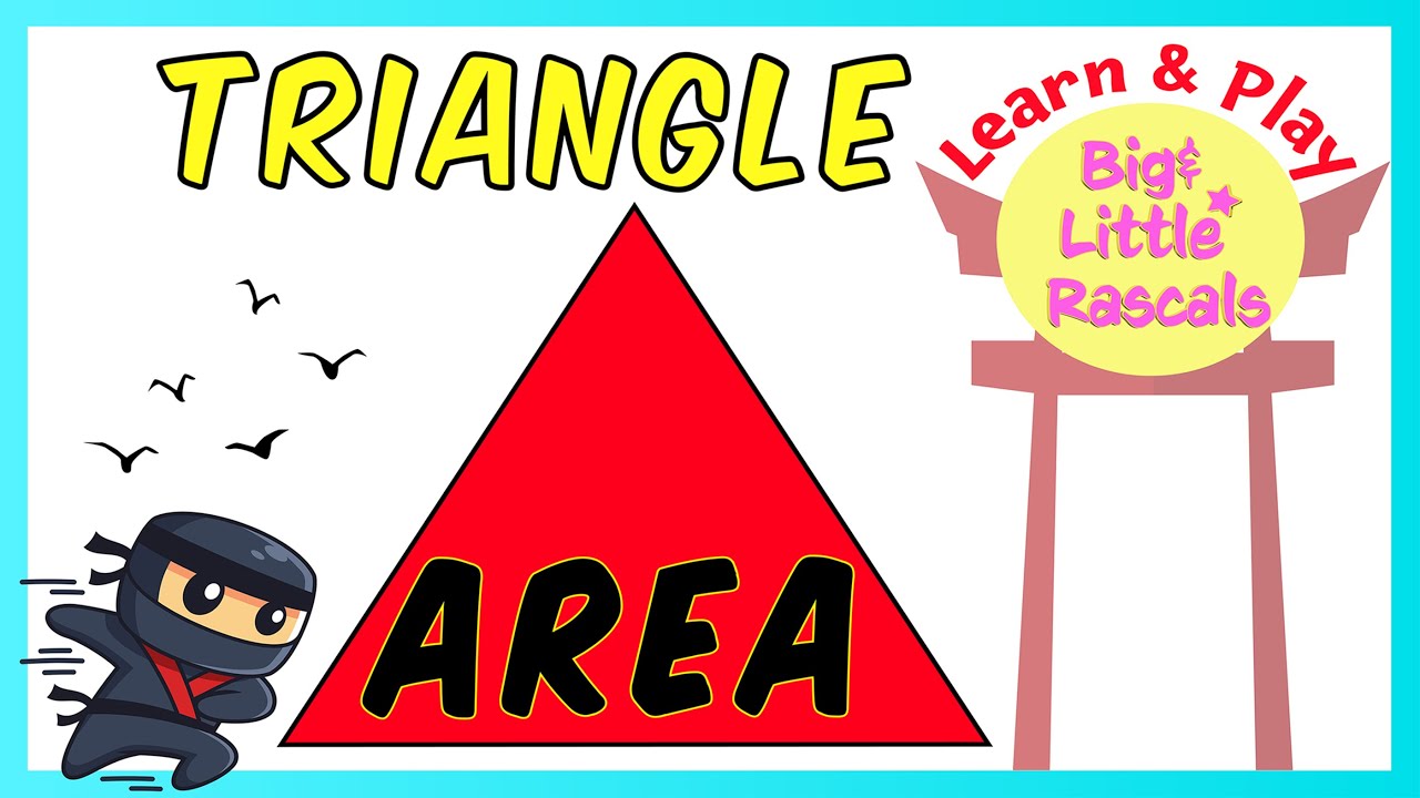 How to find the Area of Triangle | triangle area formula for kids ...