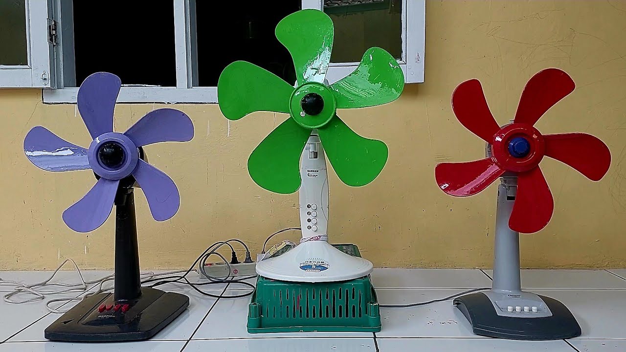 fan/kipas angin baling baling 5 bilah 16 inci &18 inci - YouTube