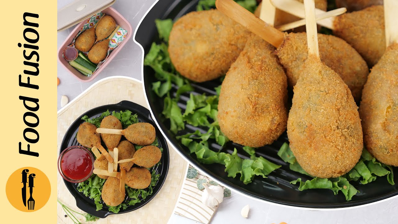 Crispy Veg Lollipops Recipe by Food Fusion - YouTube